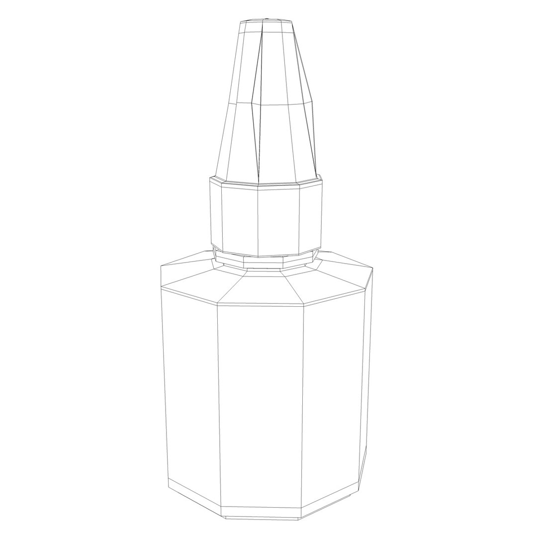medical cardboard box flask 3d model