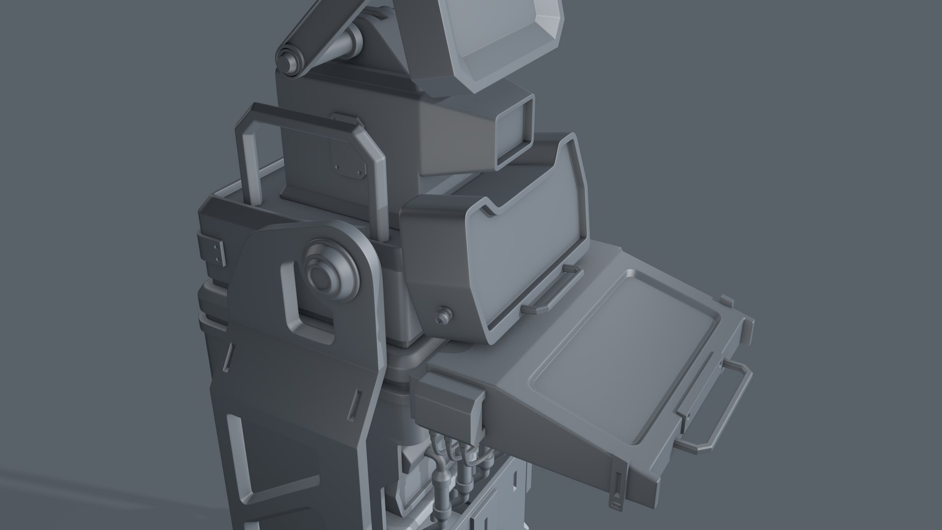 3D Scifi Terminal - TurboSquid 2104522