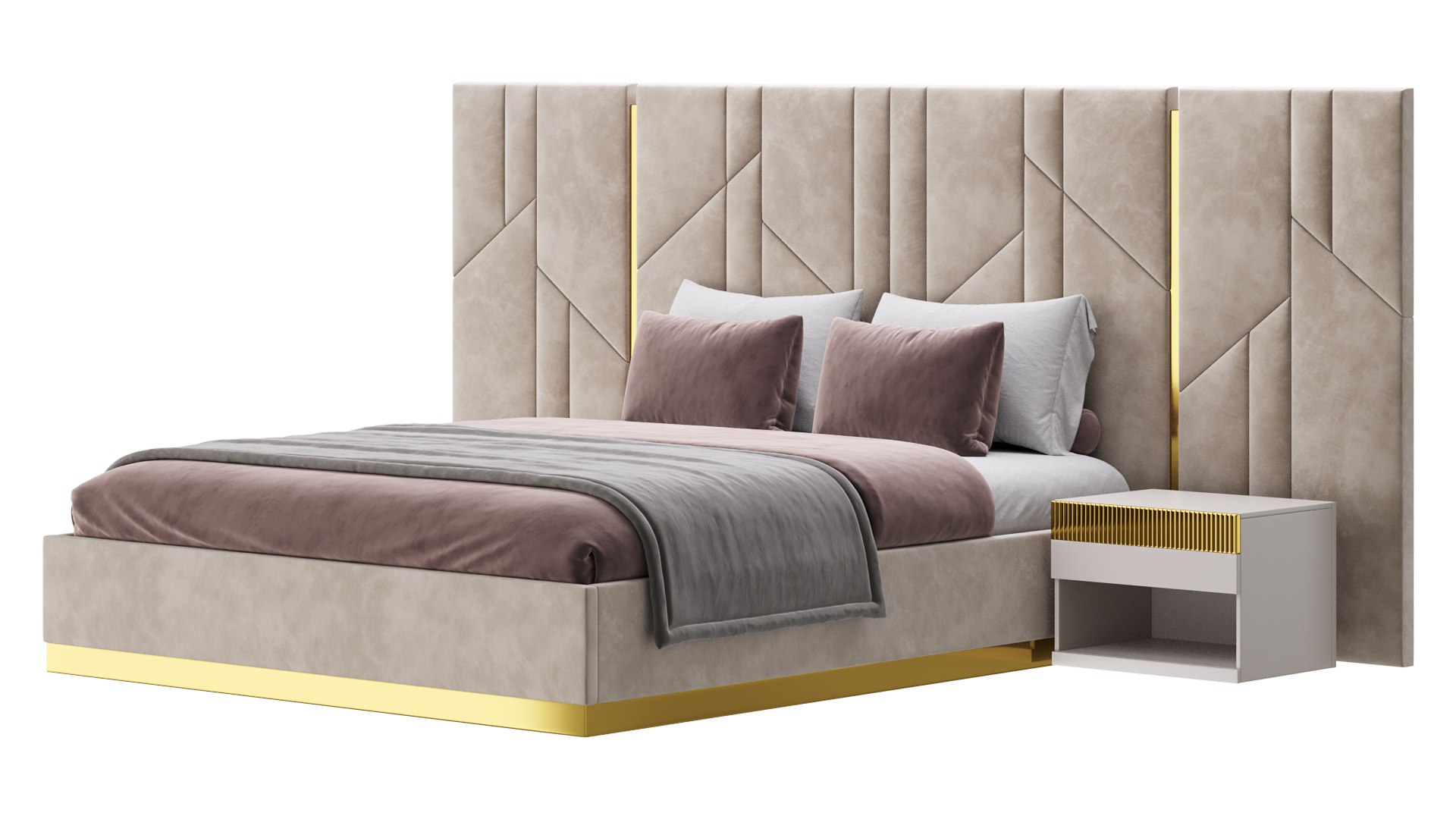 Vercelli Bed Model - TurboSquid 2209902