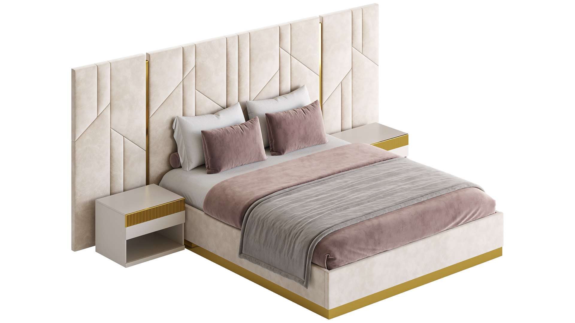 Vercelli Bed Model - TurboSquid 2209902