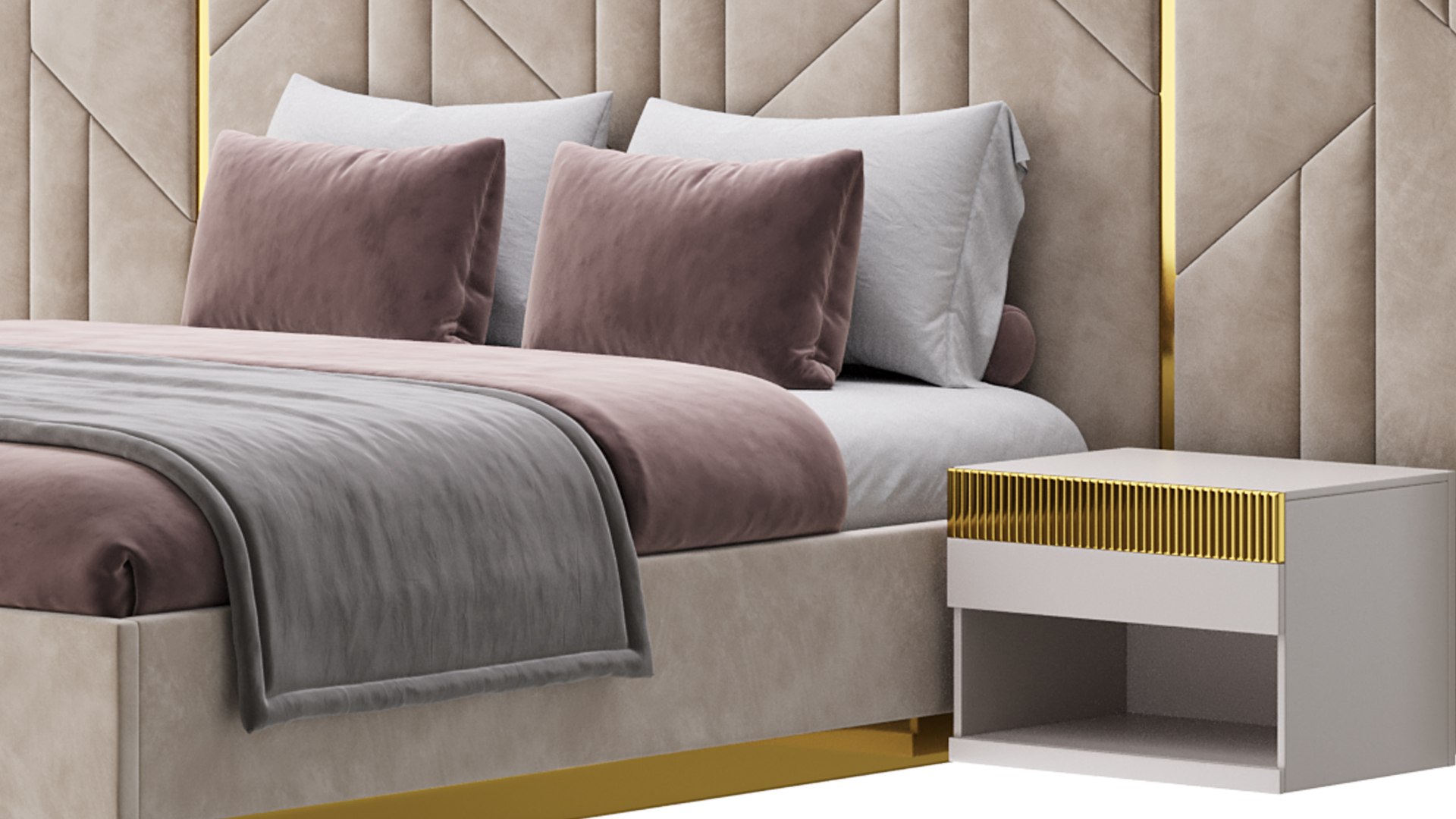 Vercelli Bed Model - TurboSquid 2209902