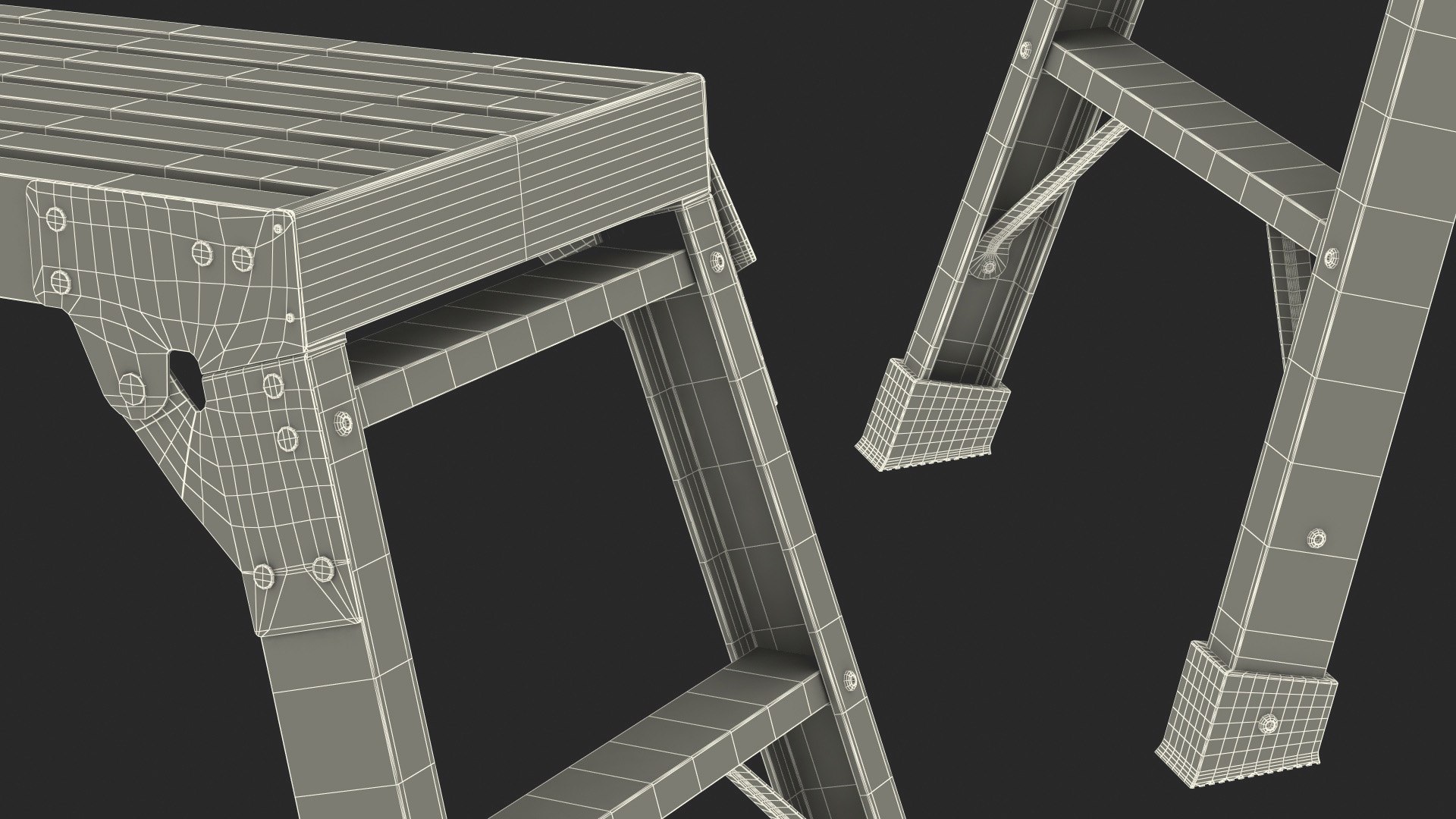 3D Portable Work Platform Stand model - TurboSquid 2004710