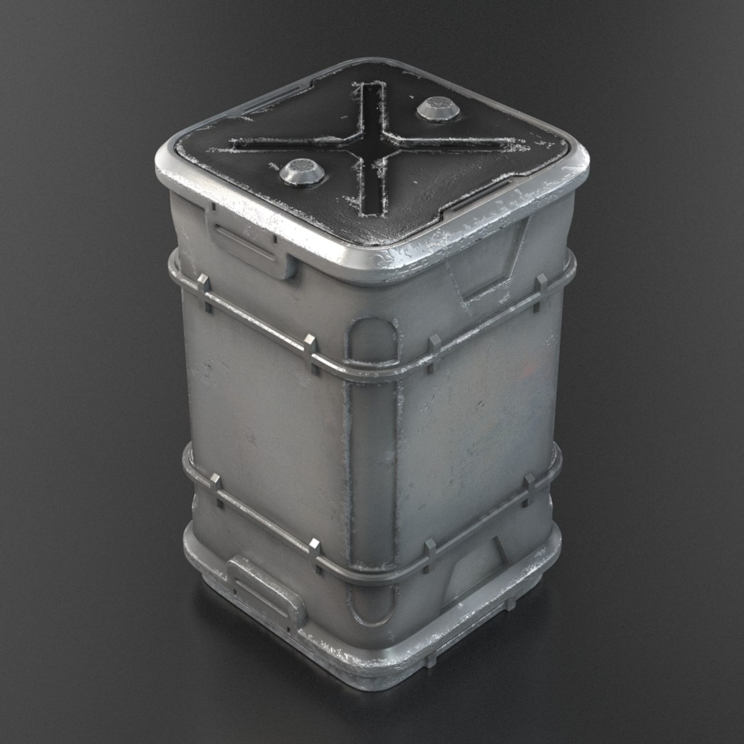 futuristic barrel 3d model
