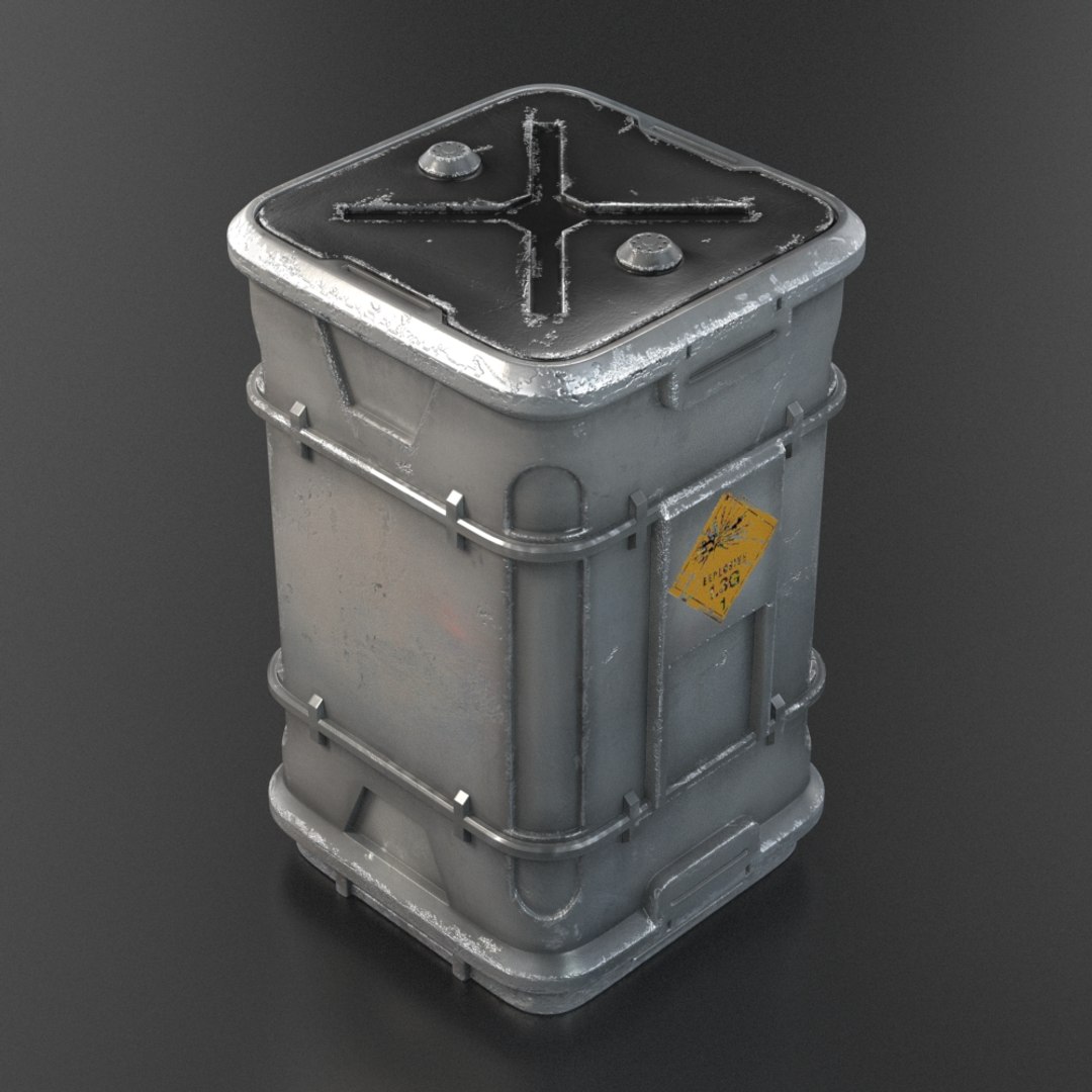 futuristic barrel 3d model