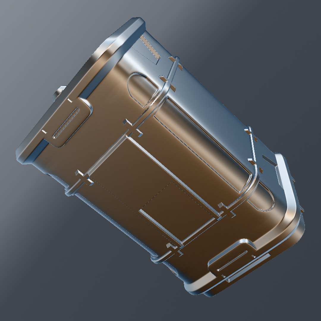 futuristic barrel 3d model