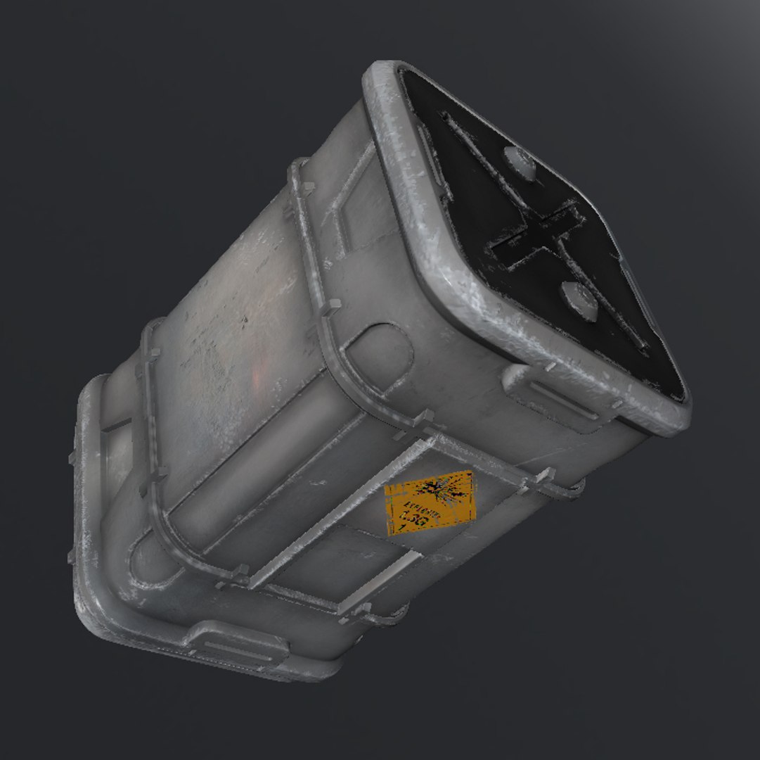 futuristic barrel 3d model