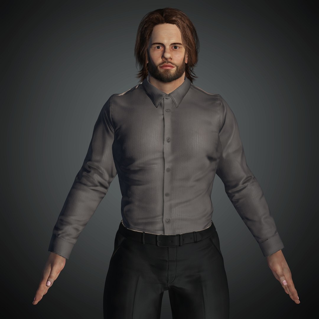 3D Realistic Man Tommy Model - TurboSquid 2085359