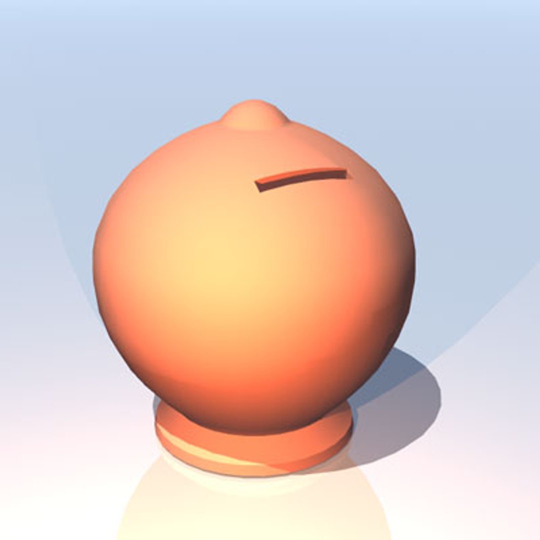 3d money box model