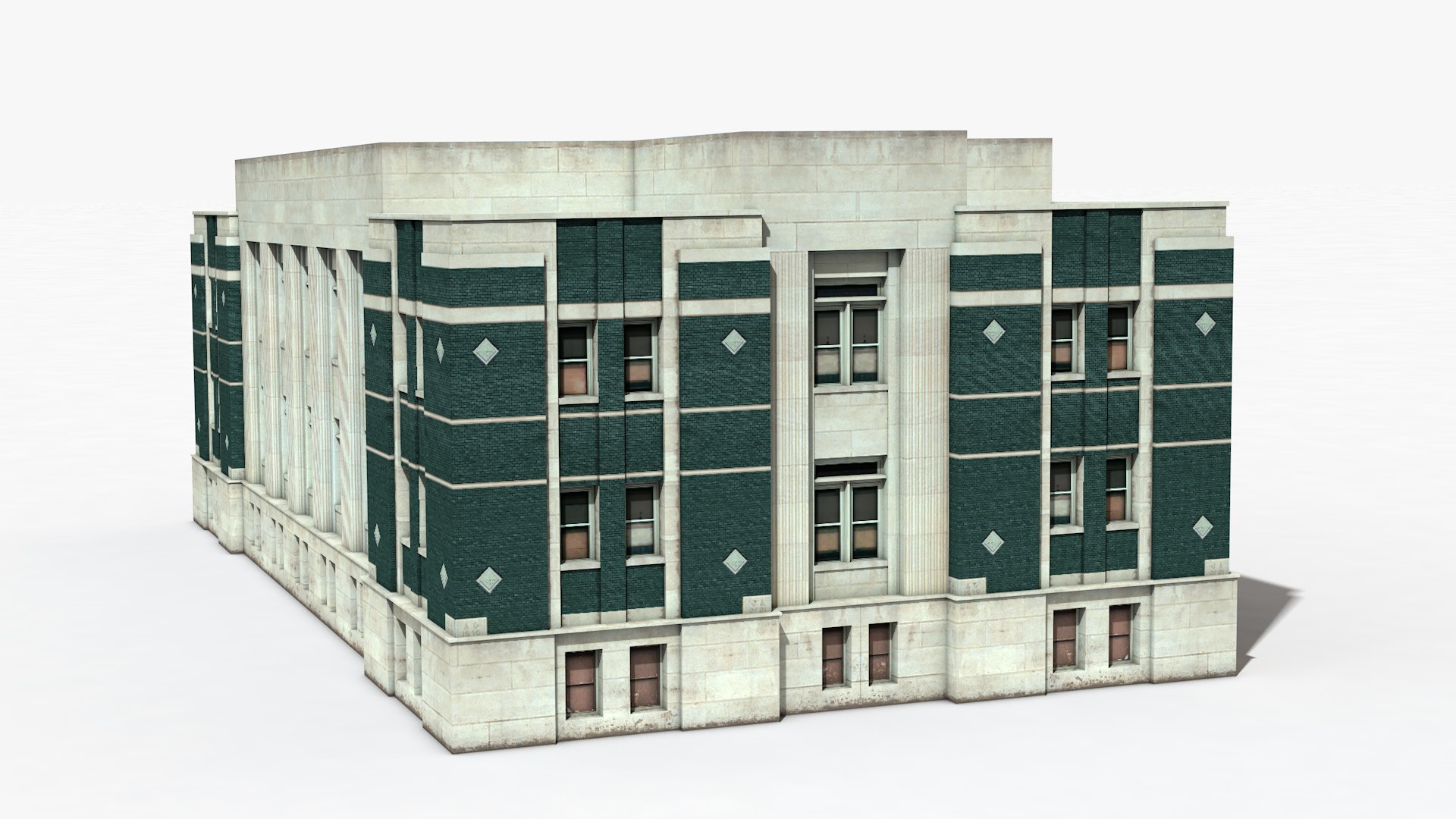 Apartment Building Low Poly Model - TurboSquid 2077243