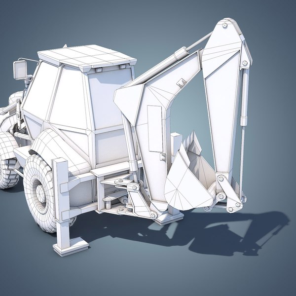 3D backhoe loader rigged model - TurboSquid 1245991