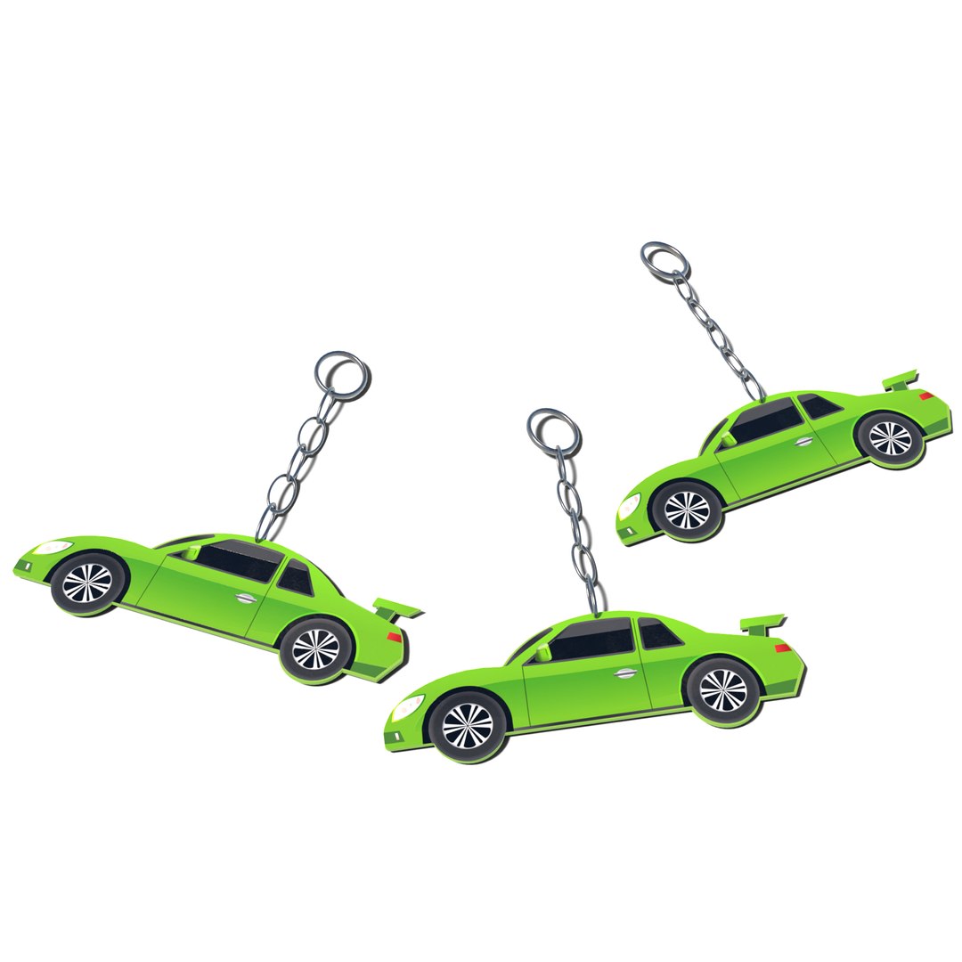 Car Keychain 3D Model - TurboSquid 2093924