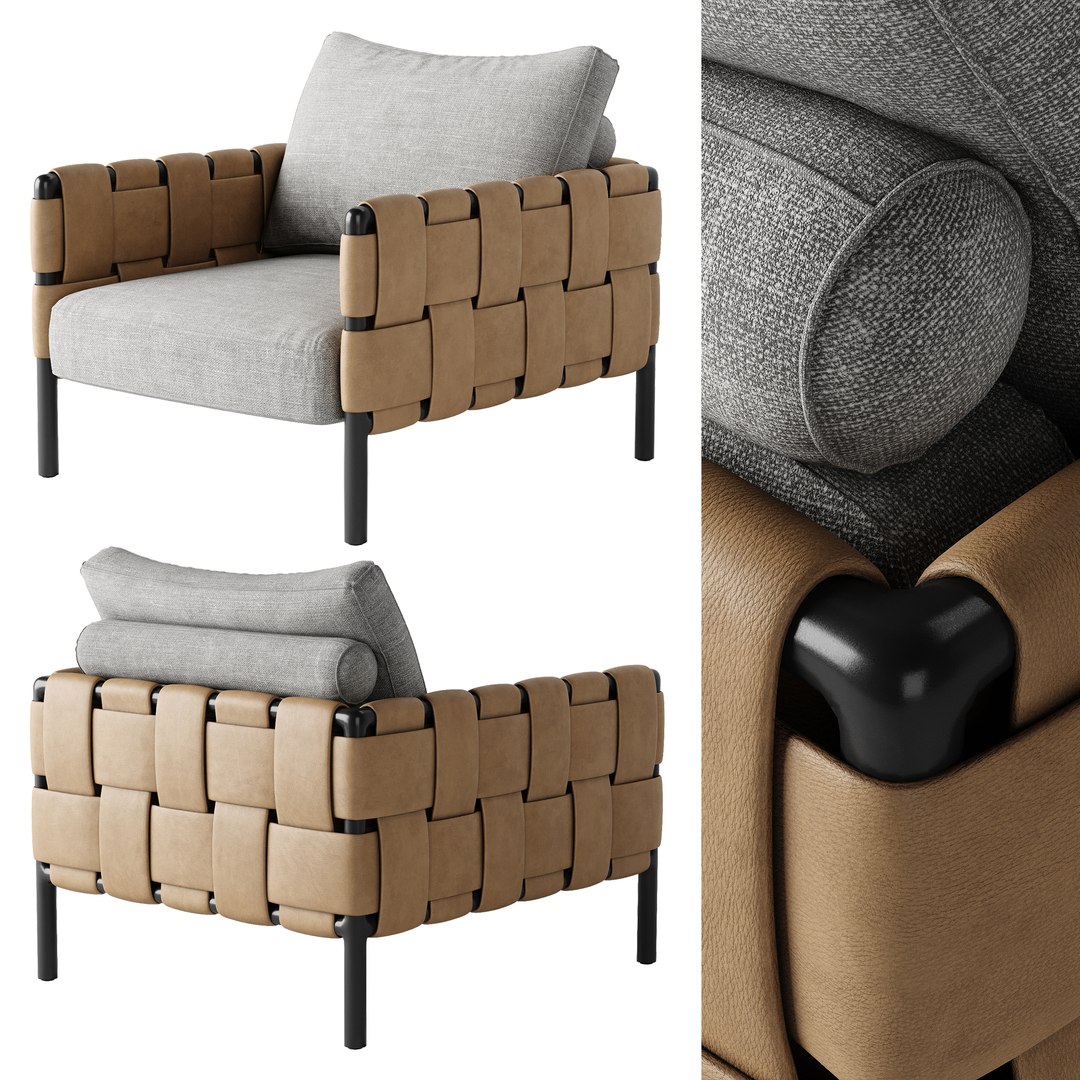 3D Model Turri Ratio Armchair - TurboSquid 2089563