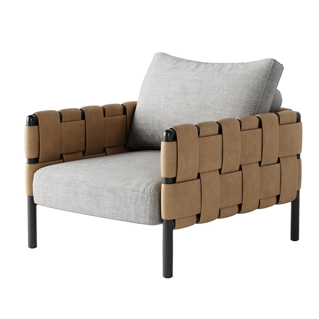 3D Model Turri Ratio Armchair - TurboSquid 2089563