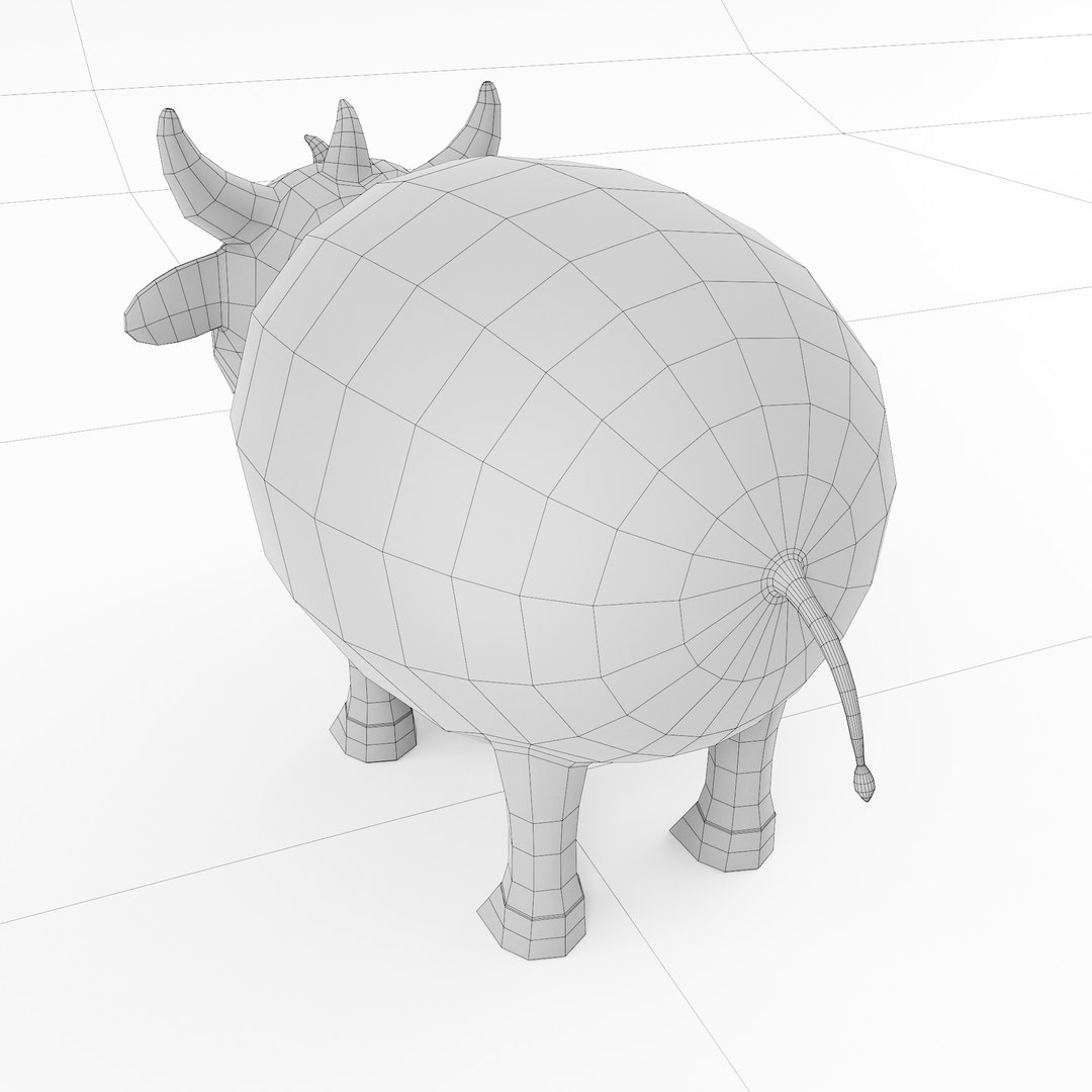 3D Buffalo Toon Animal 3d Model - TurboSquid 1996997