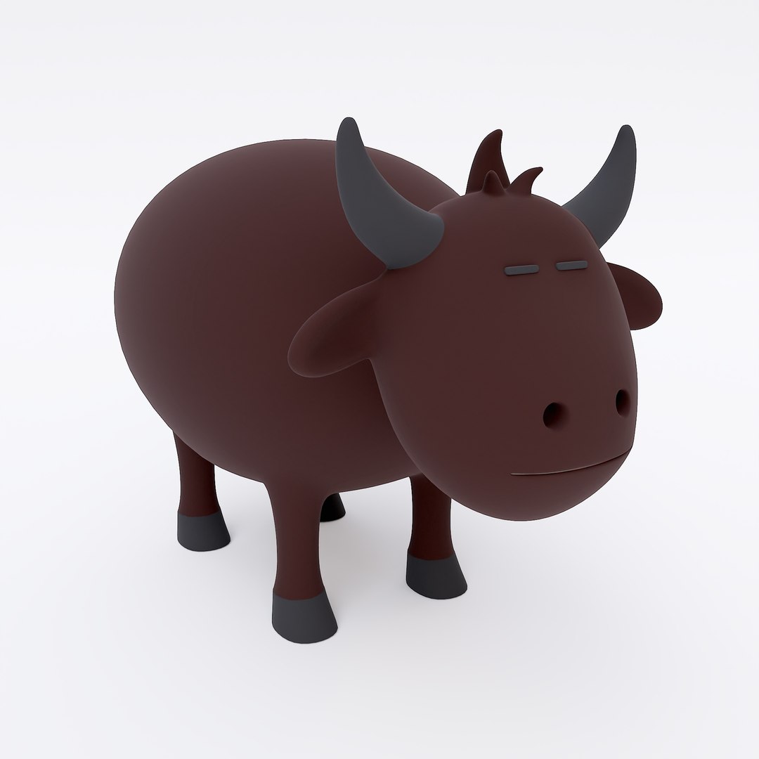 3D Buffalo Toon Animal 3d Model - TurboSquid 1996997