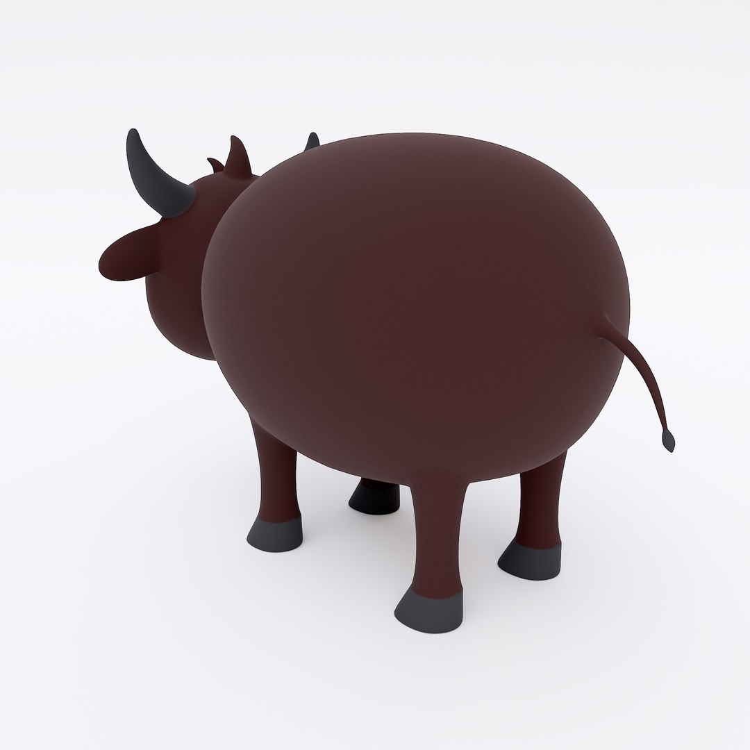 3D Buffalo Toon Animal 3d Model - TurboSquid 1996997
