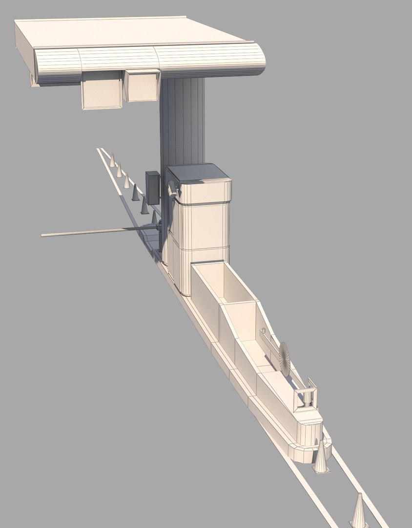 Highway Toll Gate 3D Model - TurboSquid 1276835