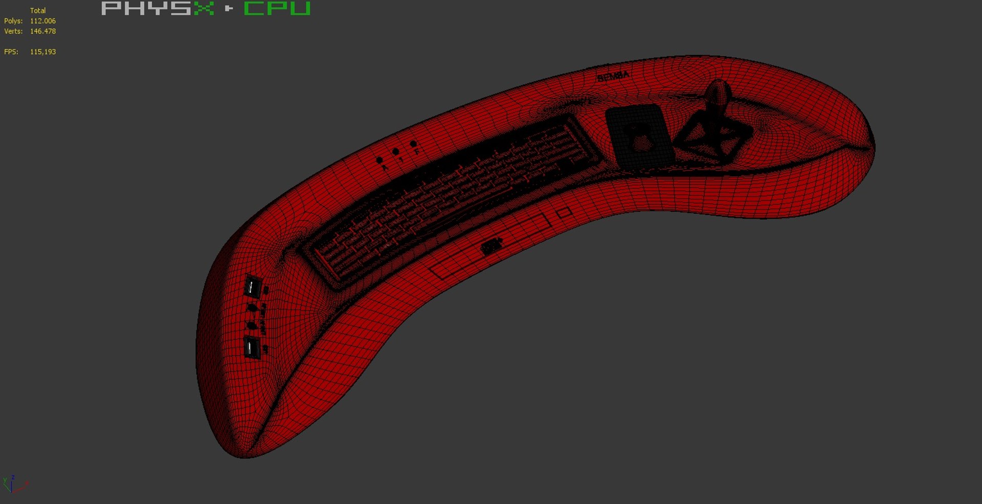 Mouse Keyboard Board 3d Model