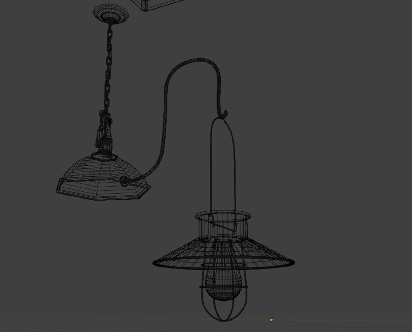 Hanging Ceiling Lamps 3D Model Pack Realistic PBR 8 Models 3D ...