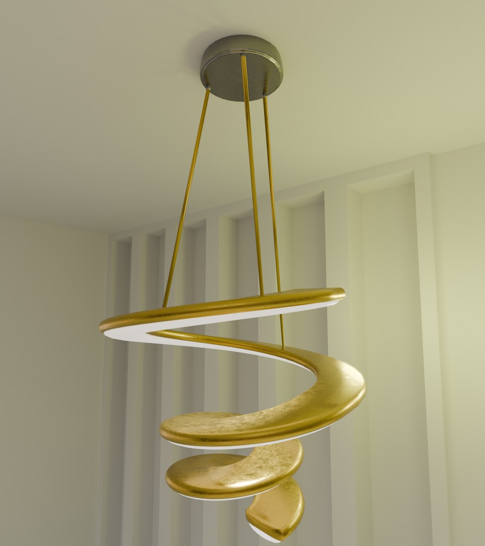 Hanging Ceiling Lamps 3D Model Pack Realistic PBR 8 Models 3D ...