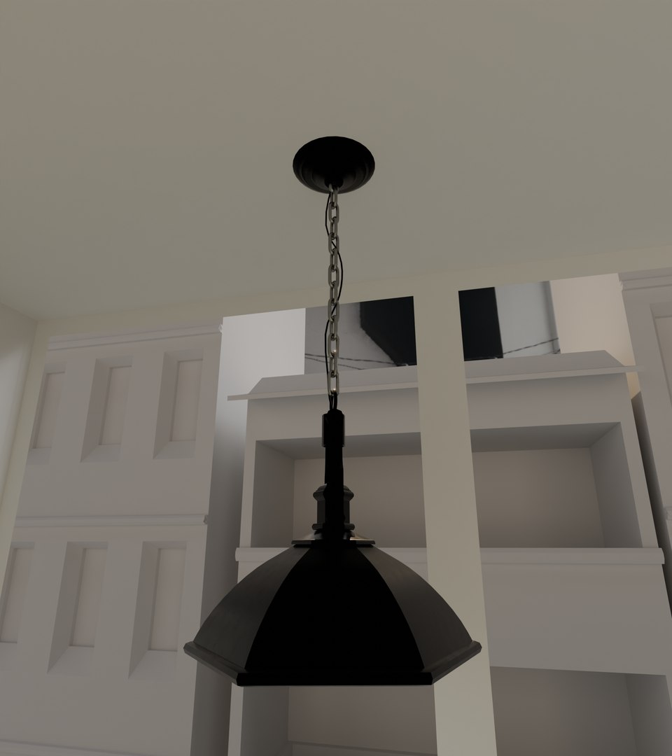 Hanging Ceiling Lamps 3D Model Pack Realistic PBR 8 Models 3D ...