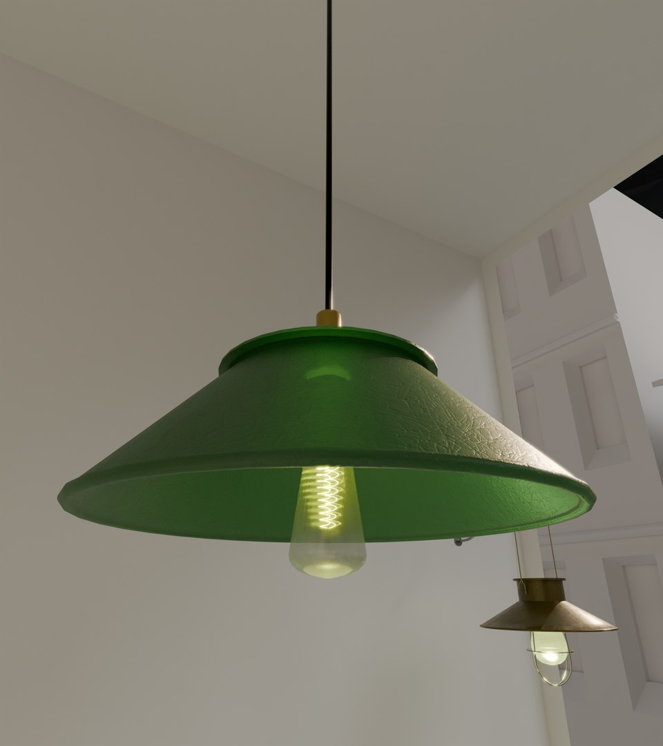 Hanging Ceiling Lamps 3D Model Pack Realistic PBR 8 Models 3D ...