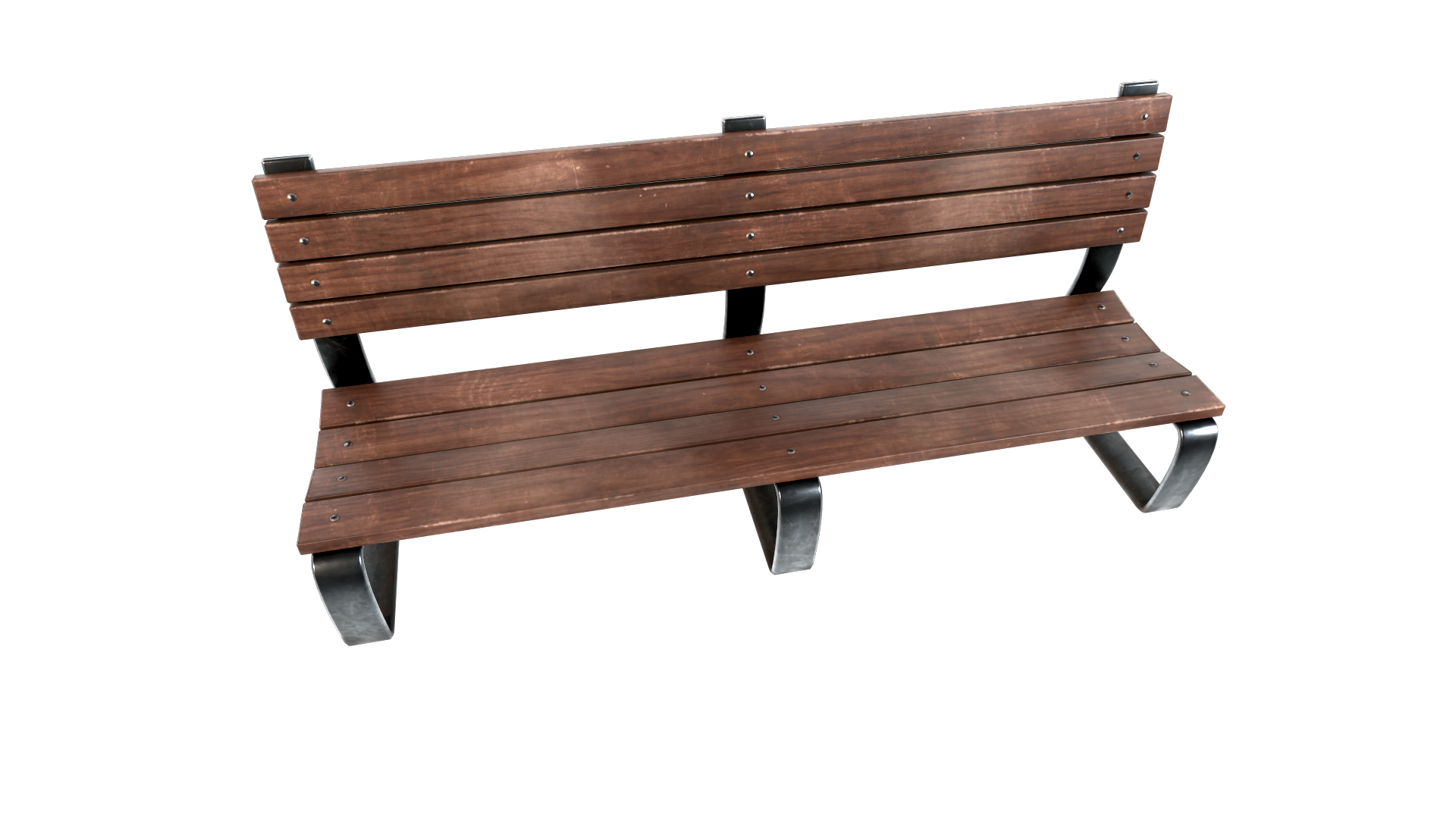 3D Wooden Bench Game Ready Model - TurboSquid 2028935
