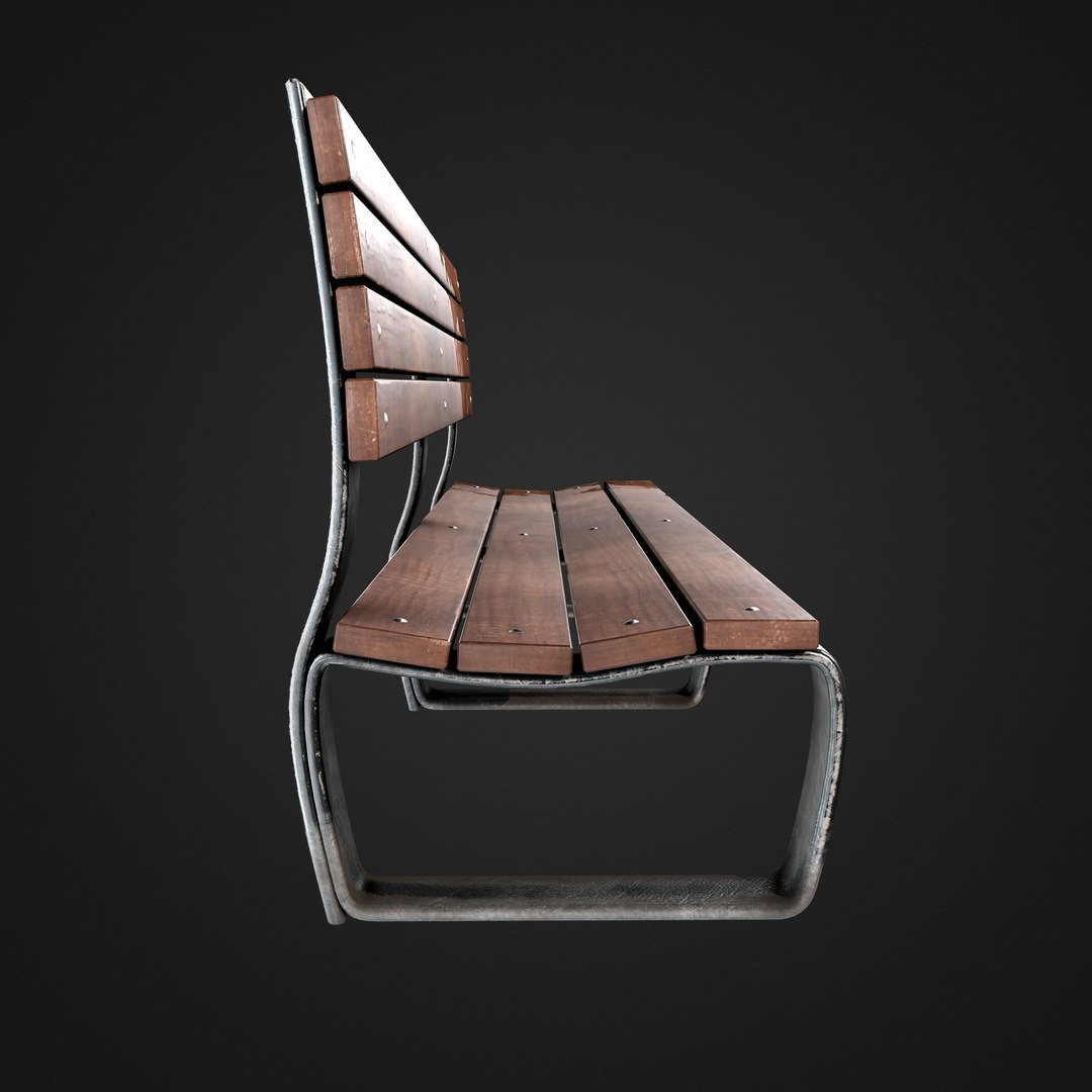 3D Wooden Bench Game Ready Model - TurboSquid 2028935