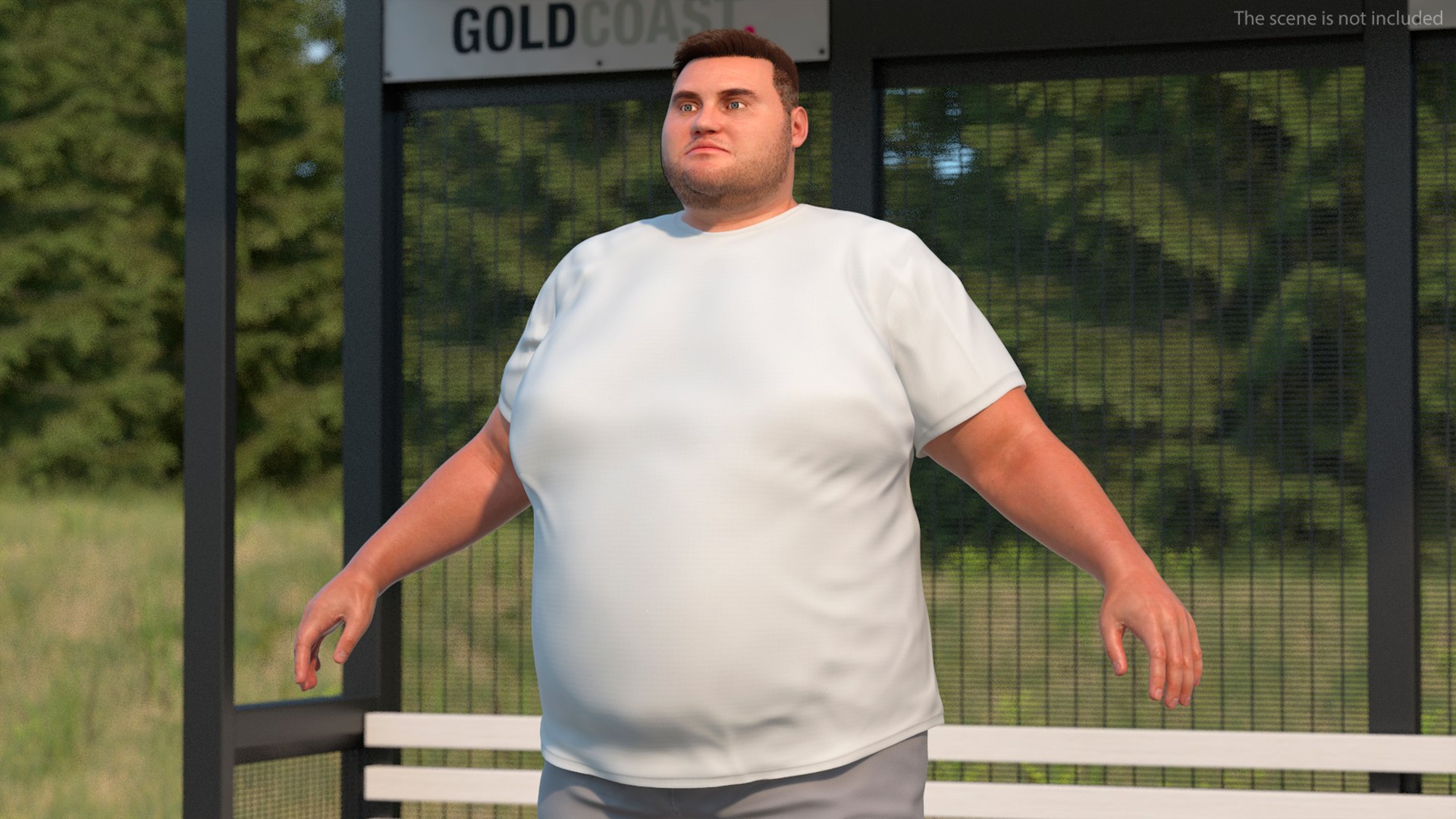 Fat Man Fur Model - TurboSquid 2228399