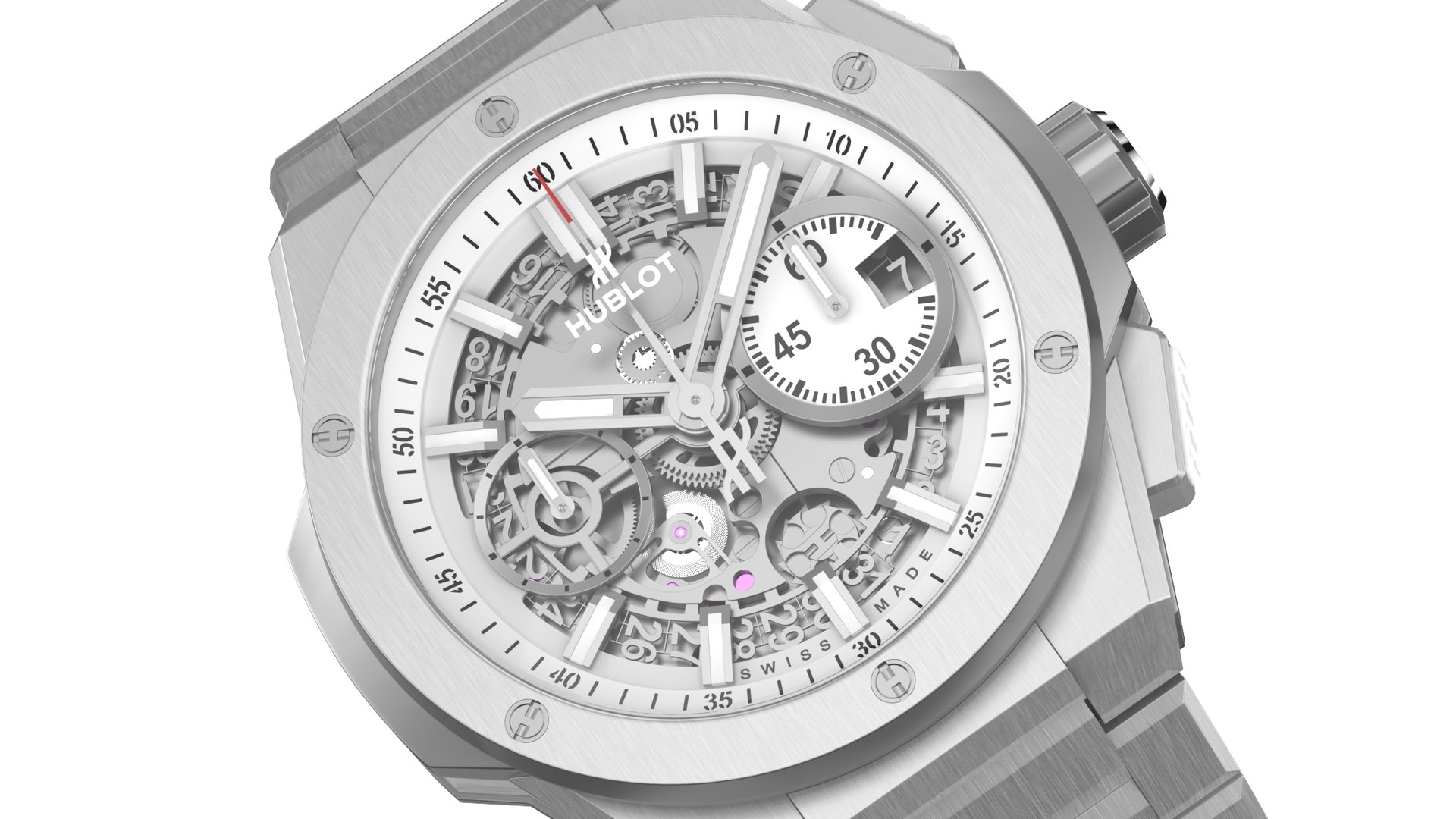 All The Colors Of The Hublot Big Bang Integranted 42mm - 3ds Max ...