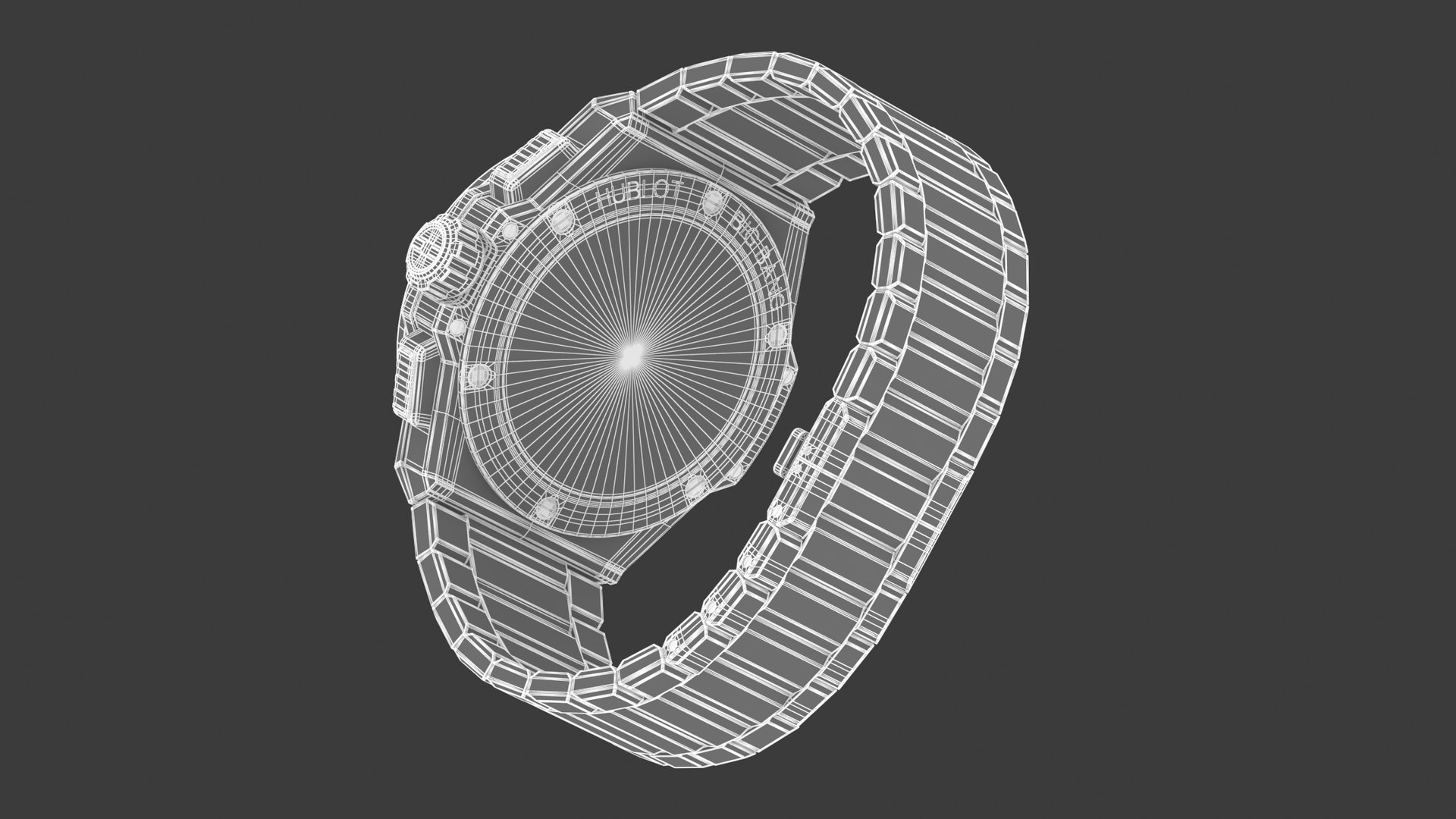 All The Colors Of The Hublot Big Bang Integranted 42mm - 3ds Max ...