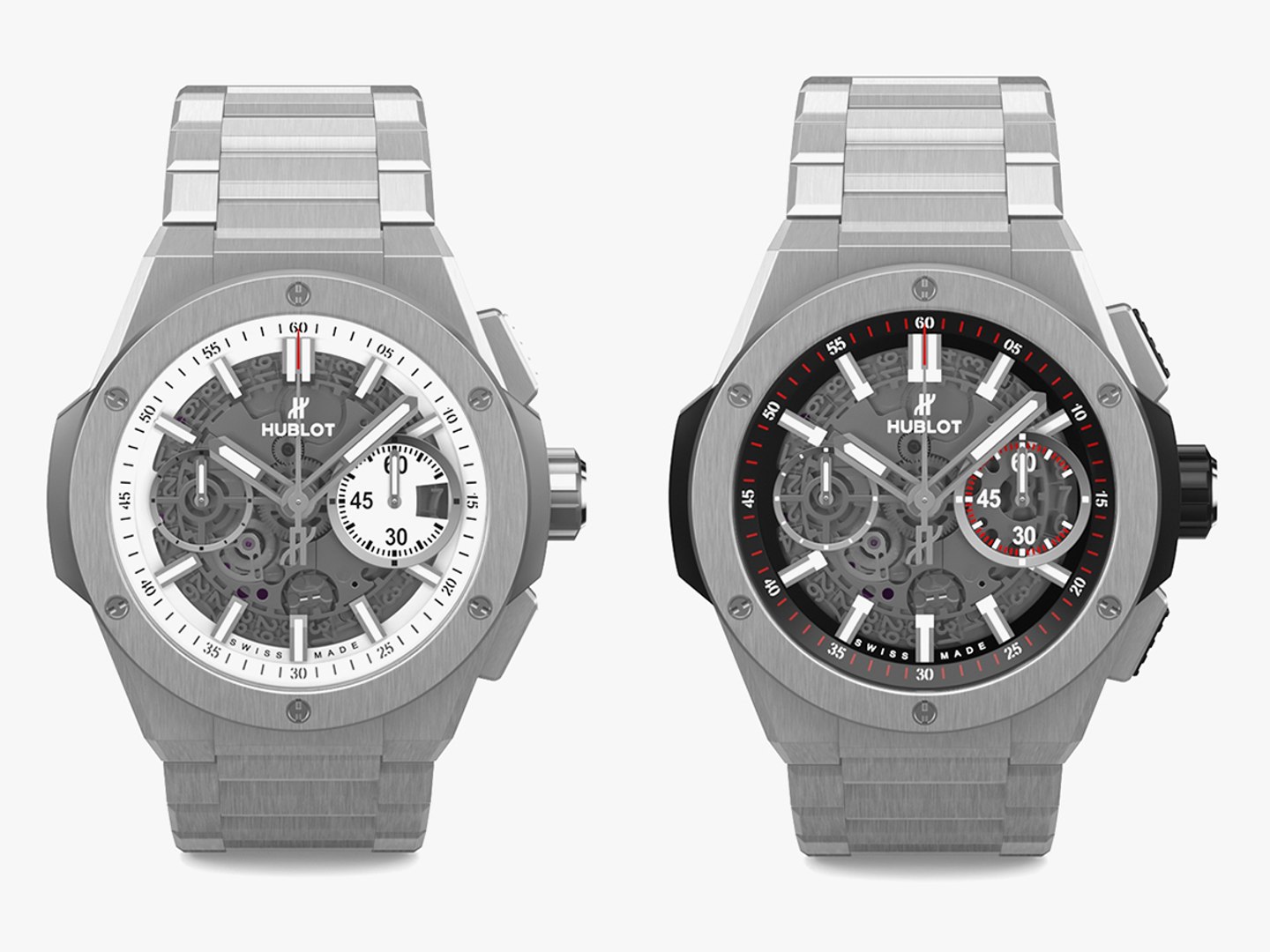 All The Colors Of The Hublot Big Bang Integranted 42mm - 3ds Max ...
