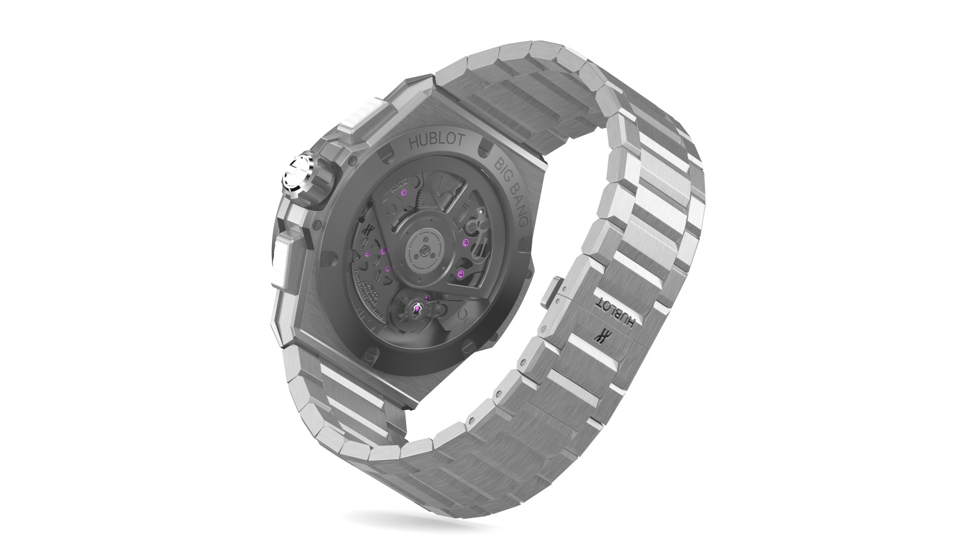 All The Colors Of The Hublot Big Bang Integranted 42mm - 3ds Max ...