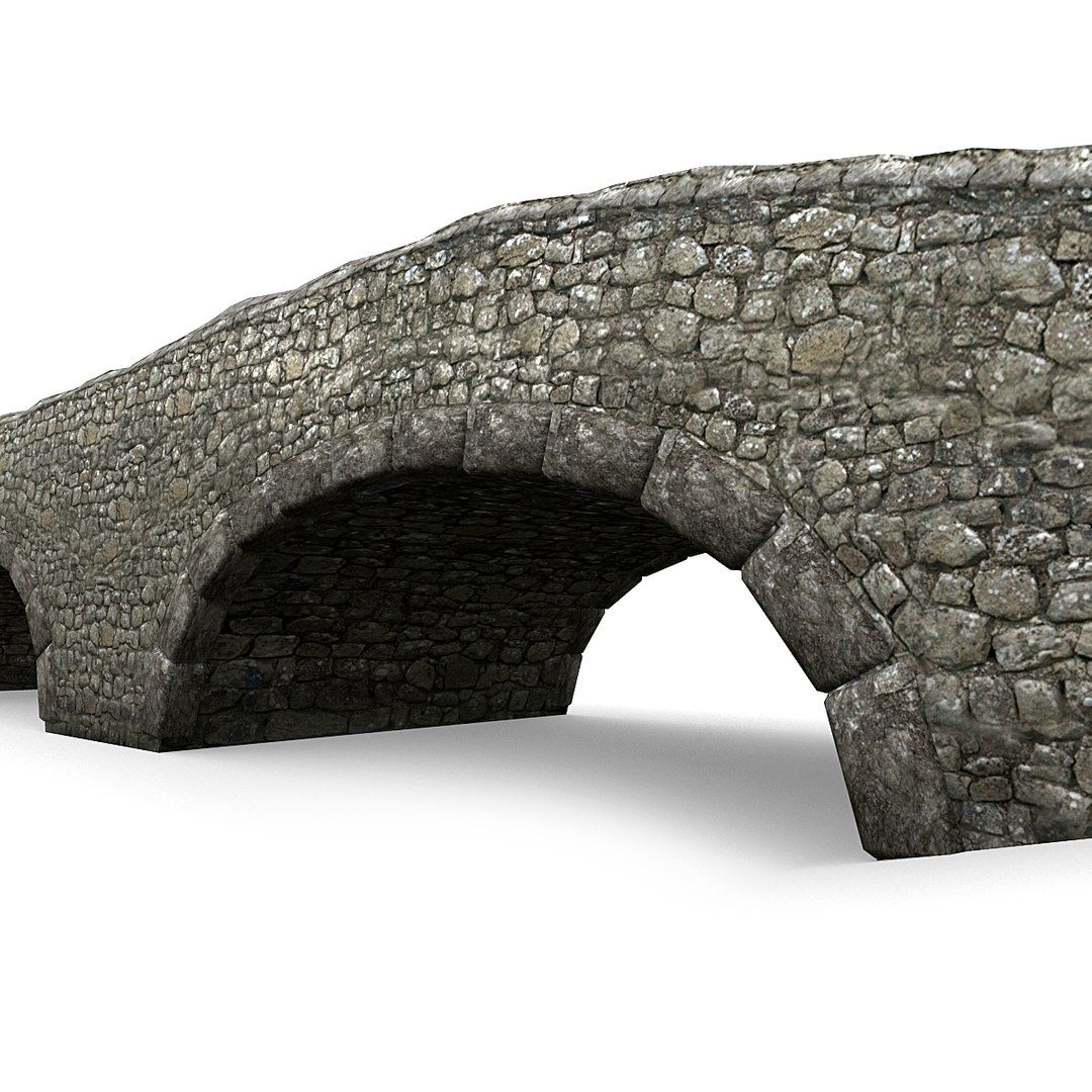 3D Stone Bridge - TurboSquid 1303291
