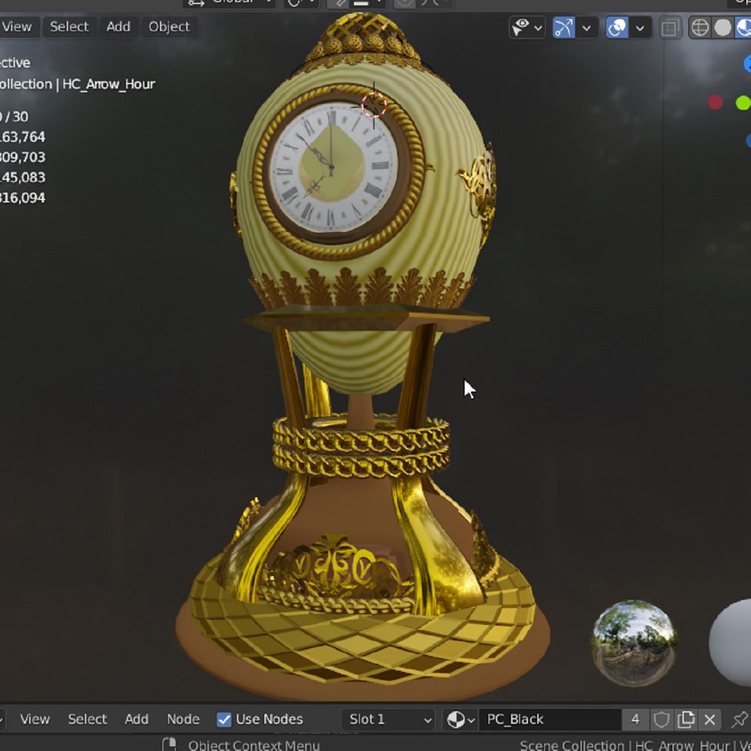 3D art clock model - TurboSquid 2069326