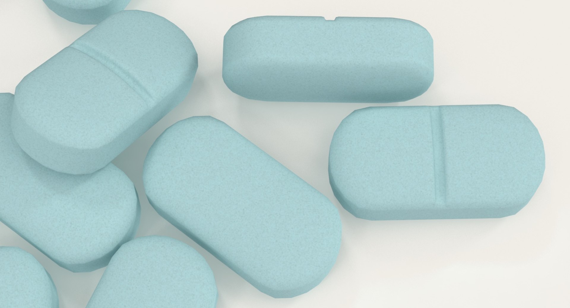 3d Model Of Long Pills