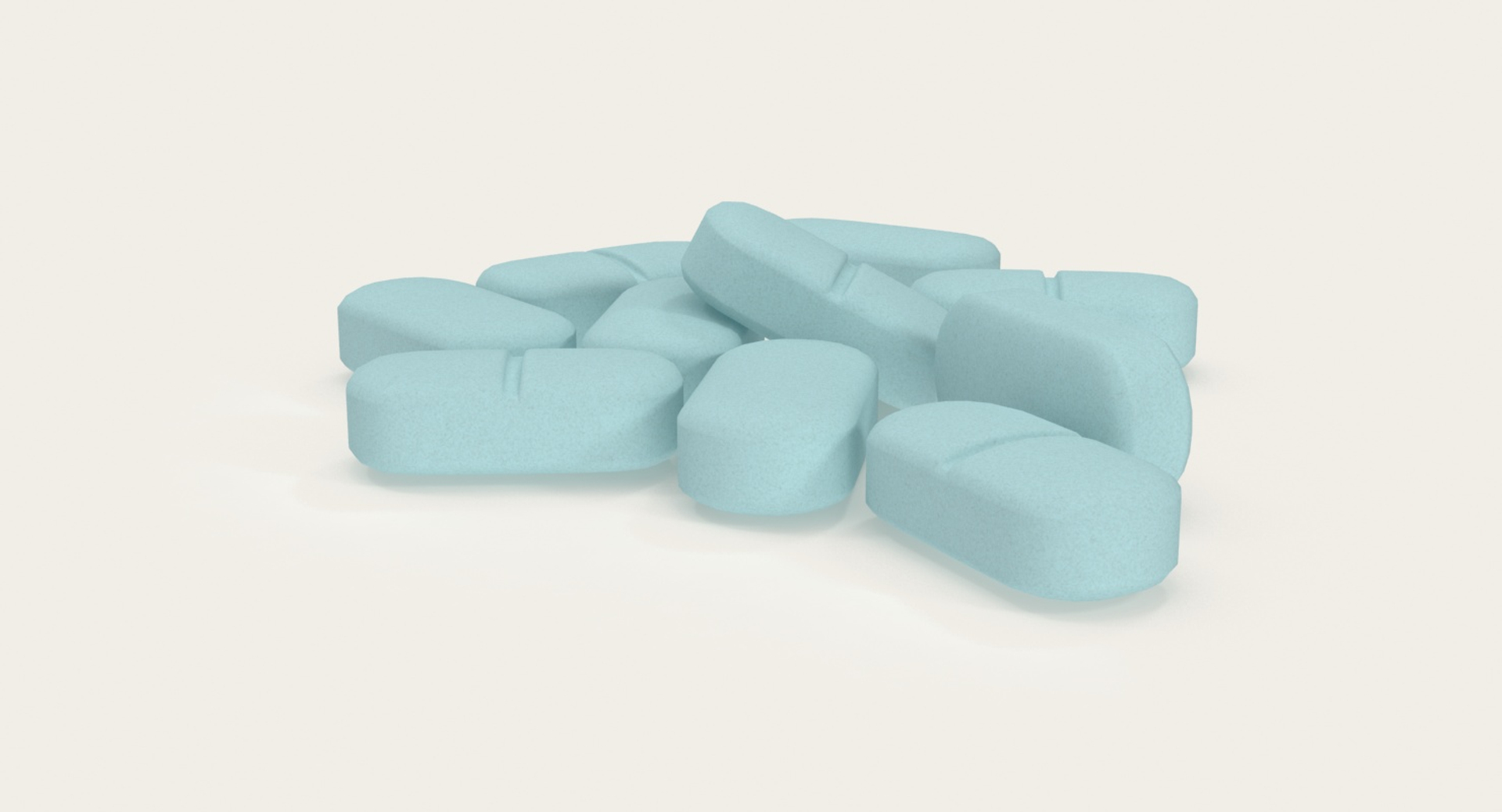 3d Model Of Long Pills