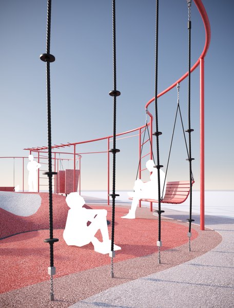 modelo 3d Patio de recreo moderno 7 - TurboSquid 1704263