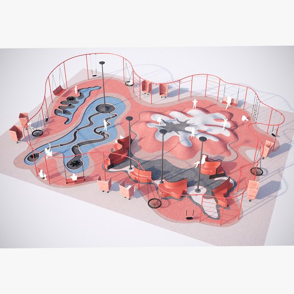 modelo 3d Patio de recreo moderno 7 - TurboSquid 1704263