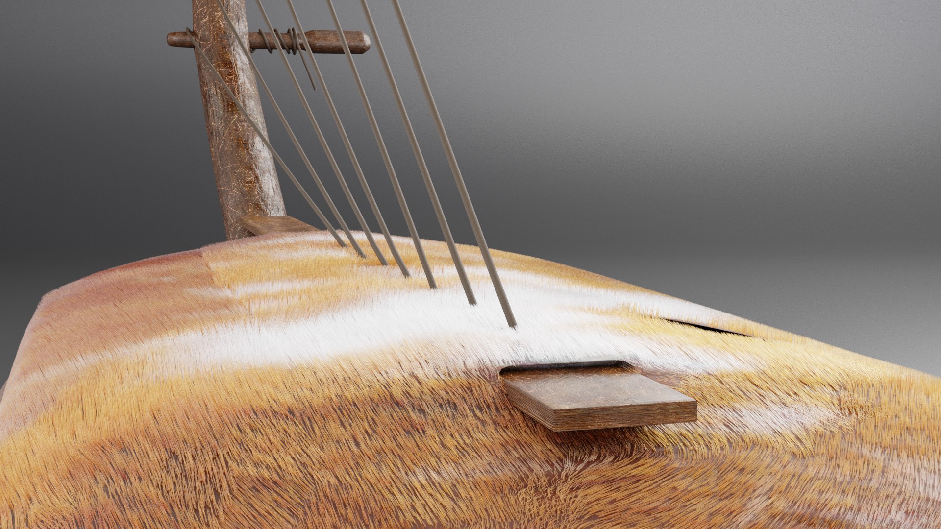 3D African Guitar Adungu Music Instrument - TurboSquid 1928588