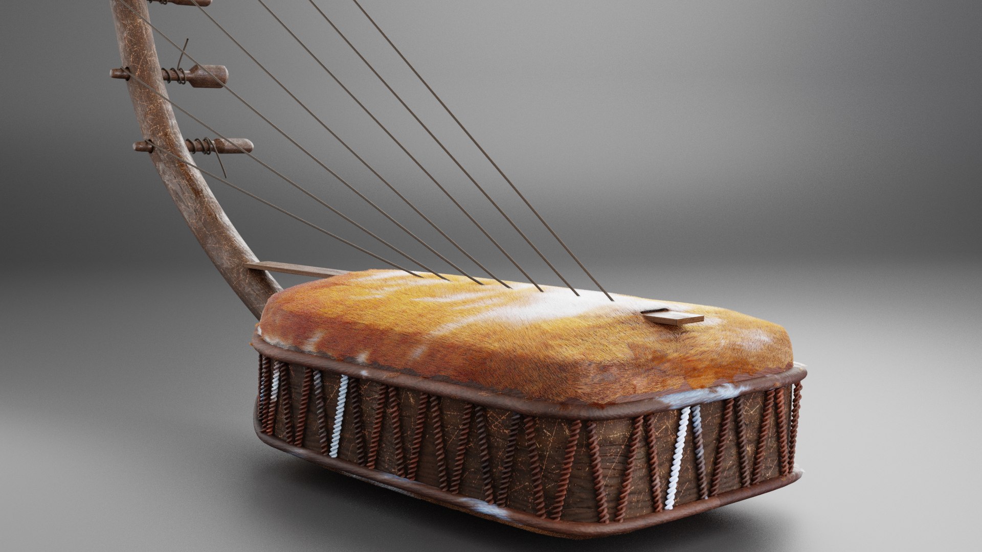 3D African Guitar Adungu Music Instrument - TurboSquid 1928588