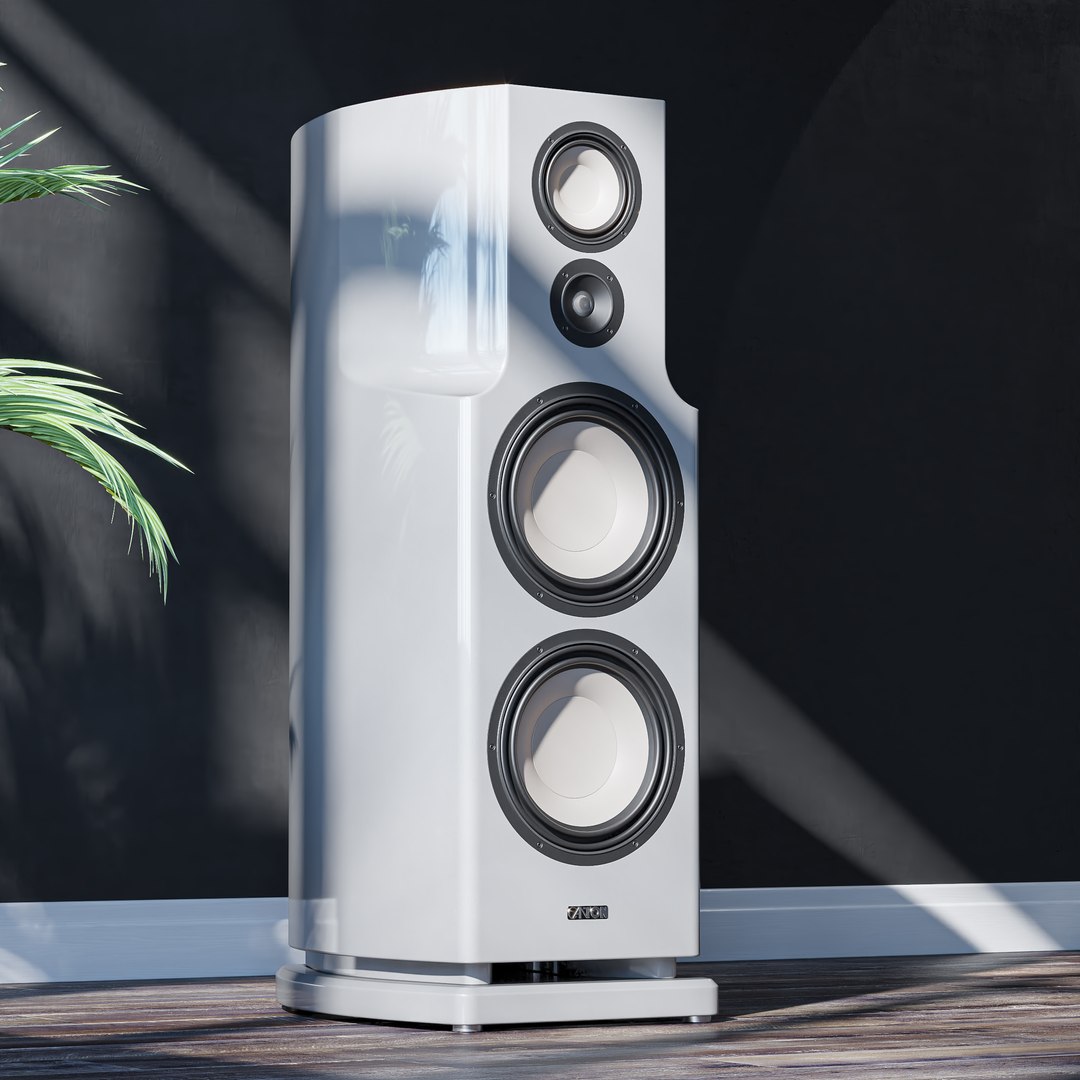 Canton Reference 1K Piano Gloss White 3D - TurboSquid 2112798