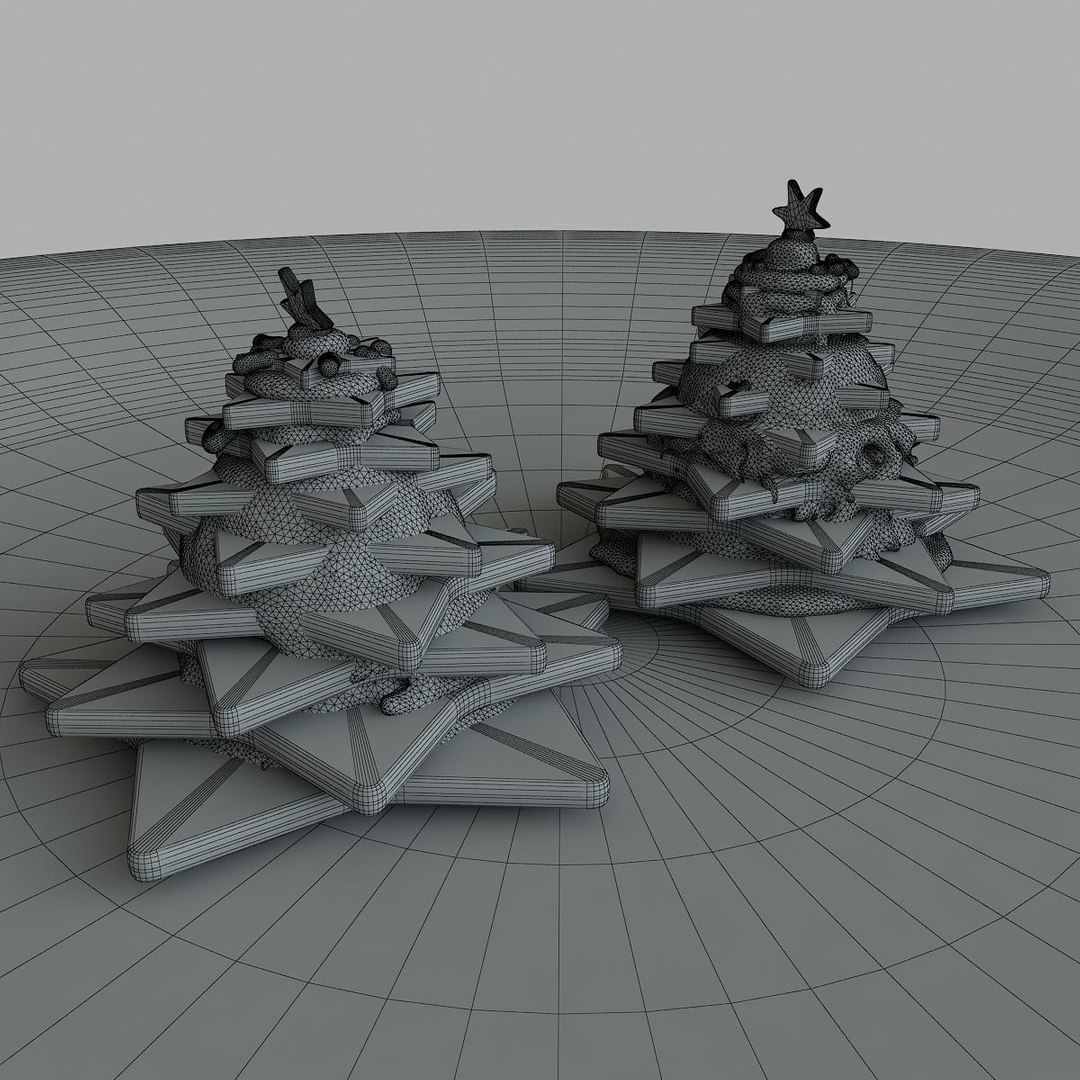 3d Star Biscuit Cream Model