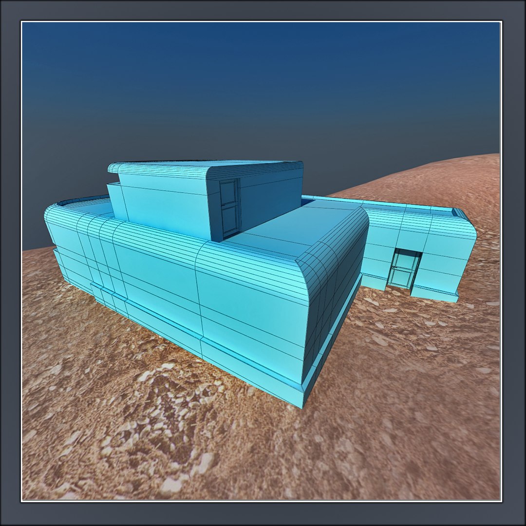 3d Model Of Ww2 Bunker M2 Browning