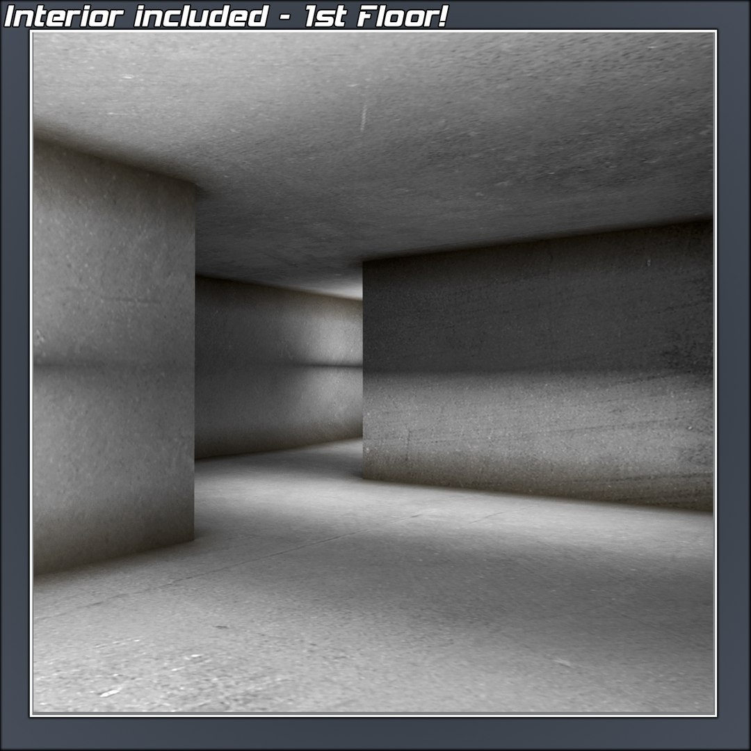 3d Model Of Ww2 Bunker M2 Browning