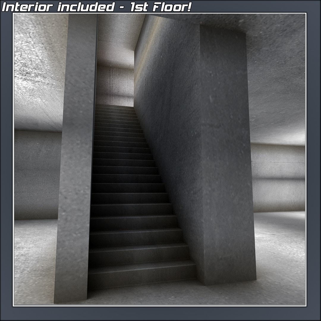 3d Model Of Ww2 Bunker M2 Browning