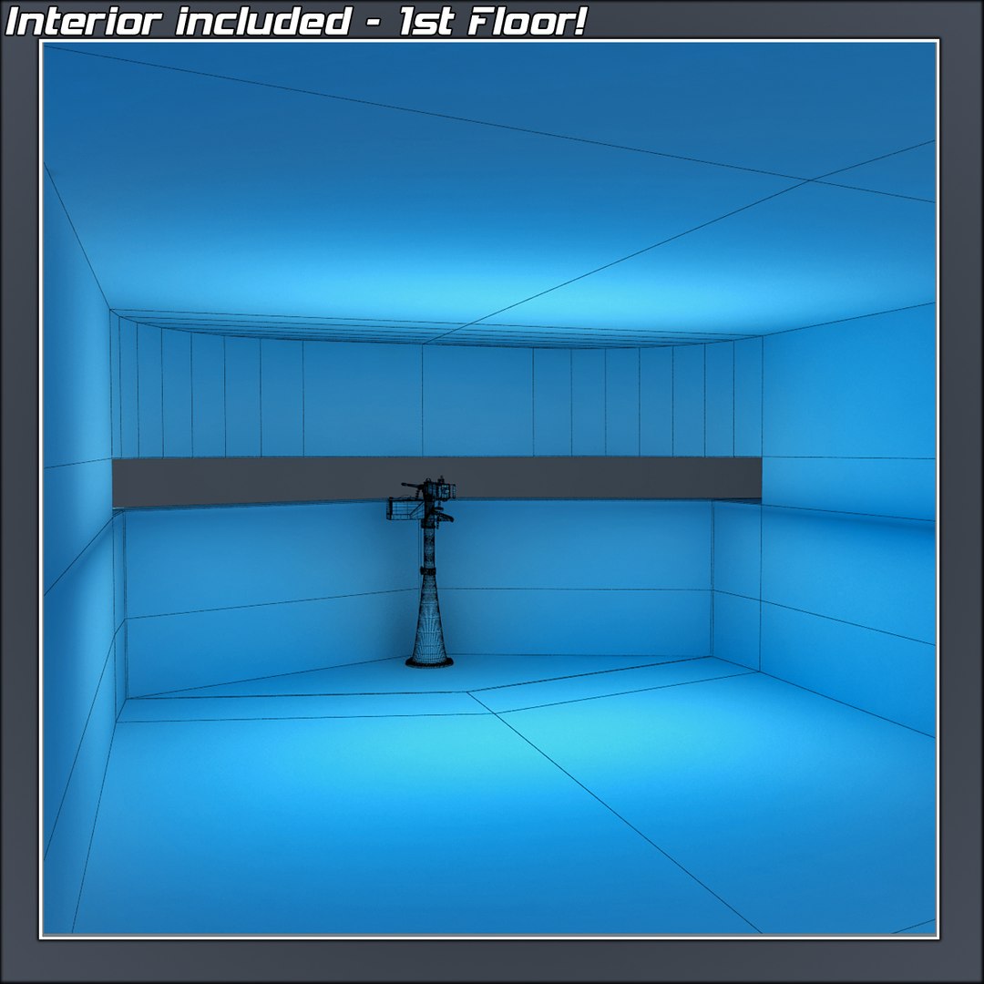 3d Model Of Ww2 Bunker M2 Browning
