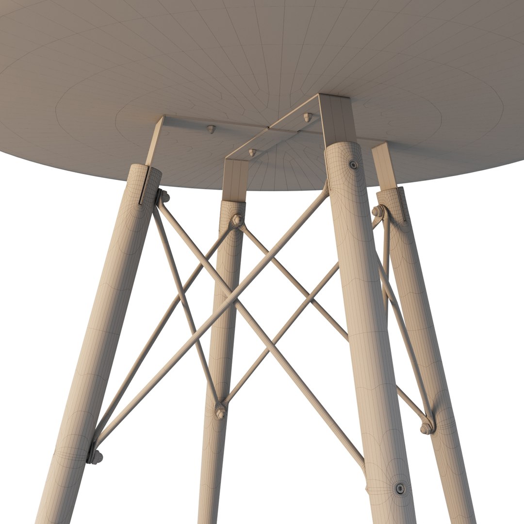 Round Dining Table 3D Model - TurboSquid 2337551