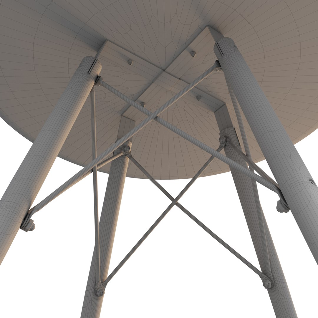 Round Dining Table 3D Model - TurboSquid 2337551