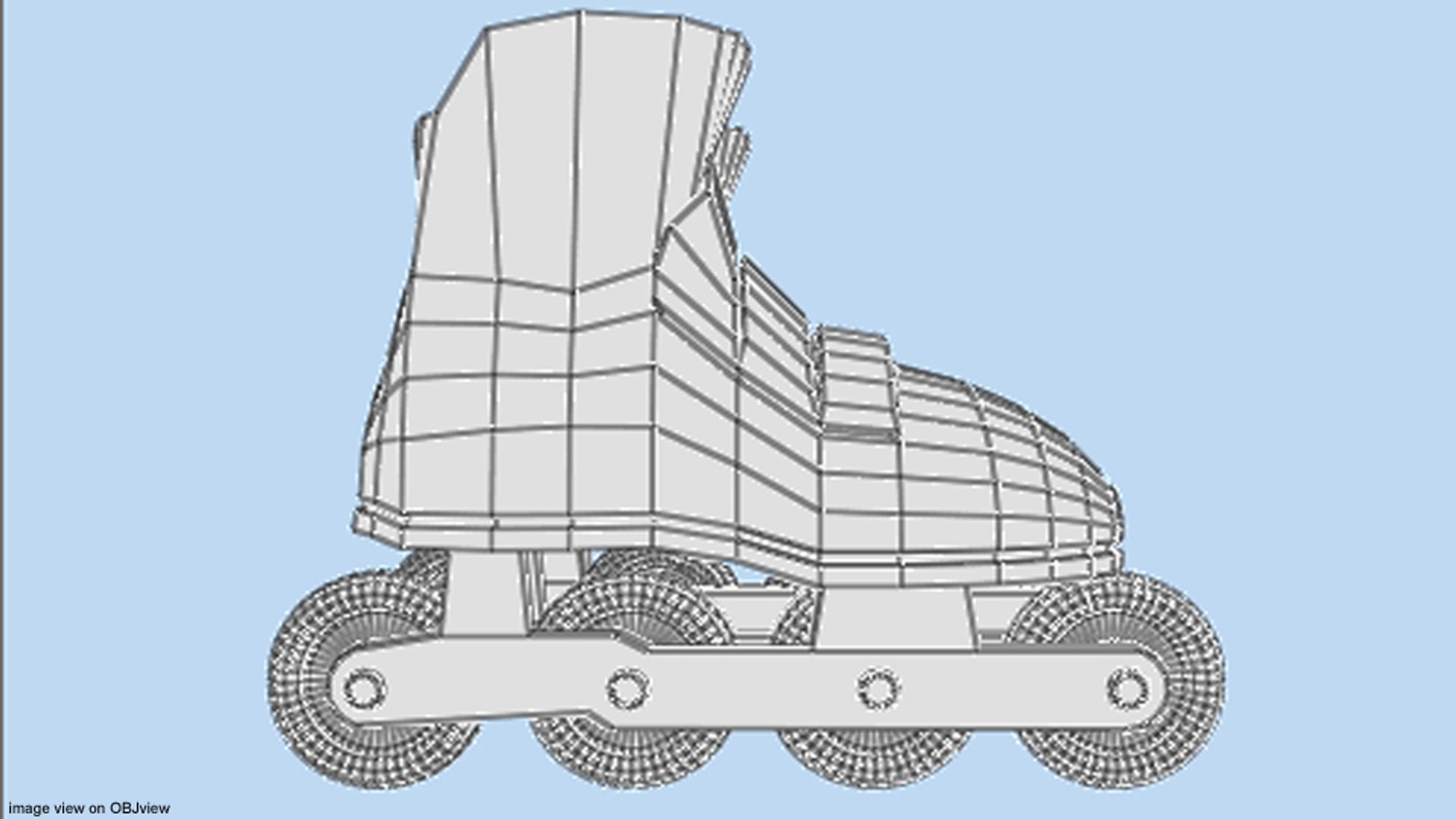Inline Skate 3d Model